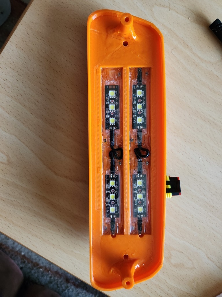 Free 3D file LED version - Vintage Skidoo Snowmobile Tail light lens ...