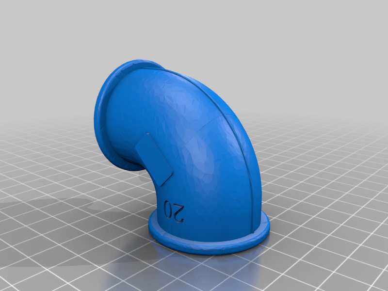 Free 3D file Remix of 90 degree pipe fitting for Customizable Pipe ...