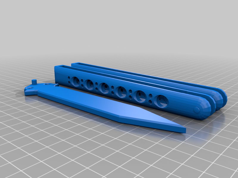 Free 3D file Snap-in Balisong w/ Tang Pin and Separated 🧷・Object to ...