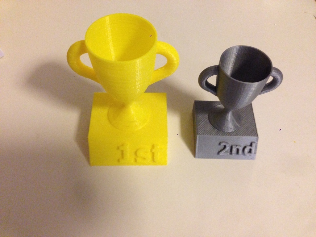 Free 3D file 1st, 2nd Trophy, Plain・3D printable object to download・Cults