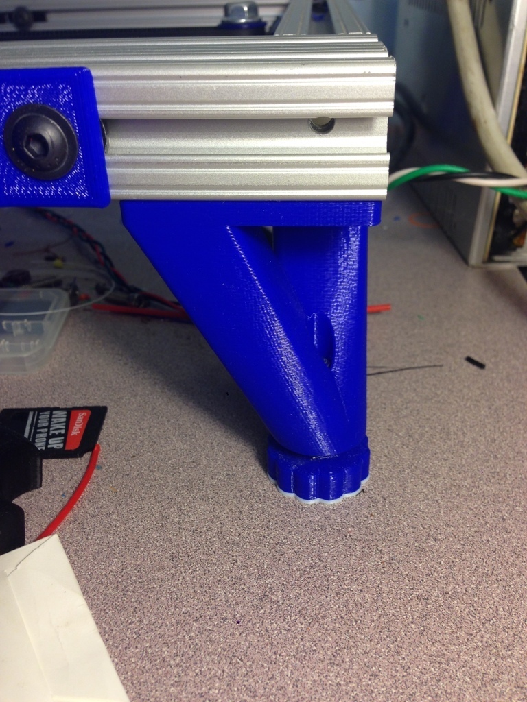 Free 3D file Sturdy Leg With Adjustable Foot For Square Printers 🦵・3D ...