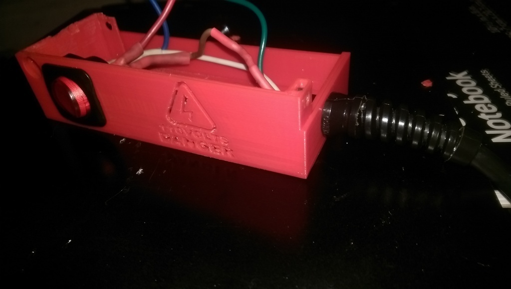 Free 3D file 20A 12V Power Supply Cover W/ Illuminated Switch & Inline ...