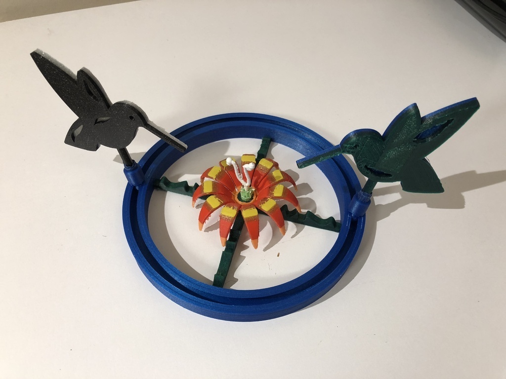 Free 3D file Hummingbirds Rotating Sculpture 🗿・3D printer design to ...