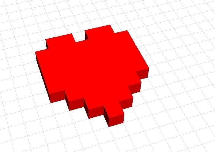 8 Bit Heart Minecraft