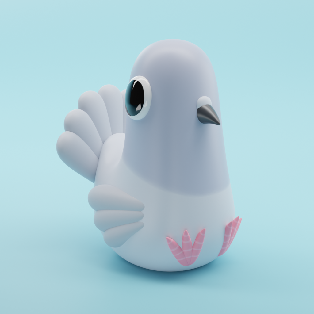 Free 3D file Sitting Pigeon・3D print model to download・Cults