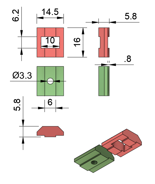 Free STL file T - Nut・3D printing template to download・Cults