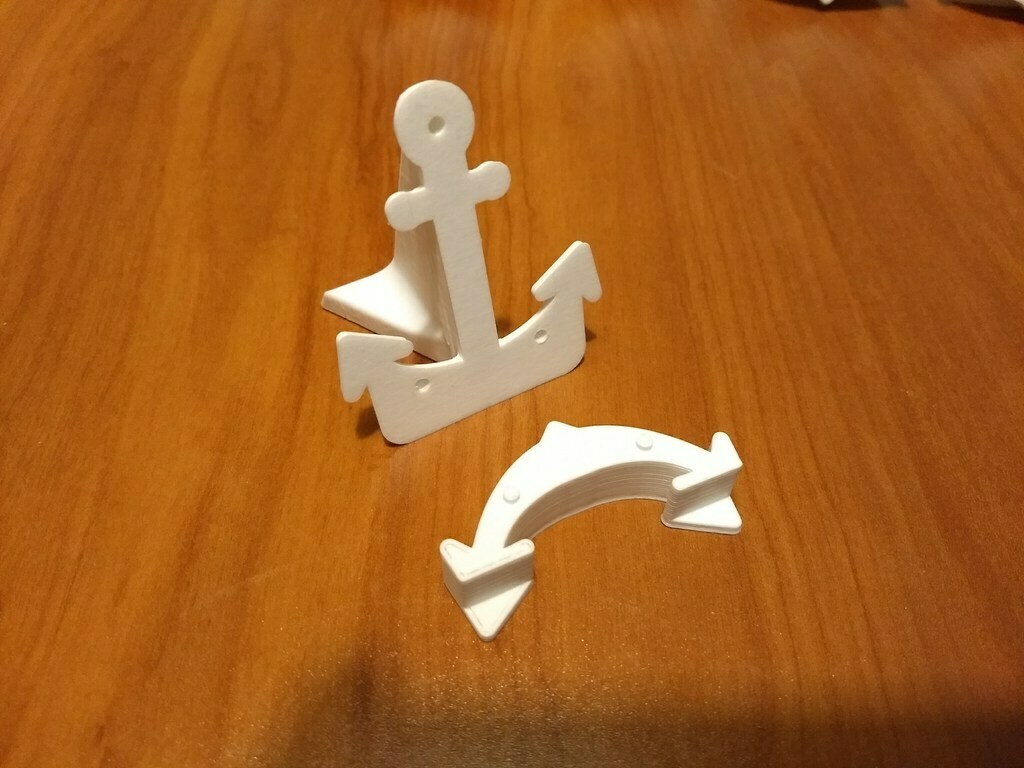 Free 3D file Anchor shaped smartphone stand ⚓・Model to download and 3D ...