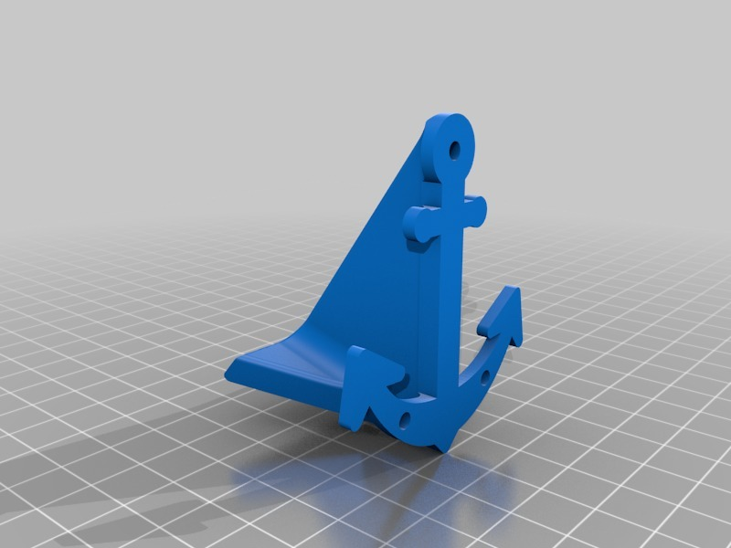 Free 3D file Anchor shaped smartphone stand ⚓・Model to download and 3D ...
