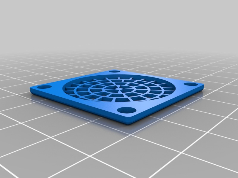 Free 3D file Raise3d 35mm fan guard (radpoly) WIP・3D printer design to ...