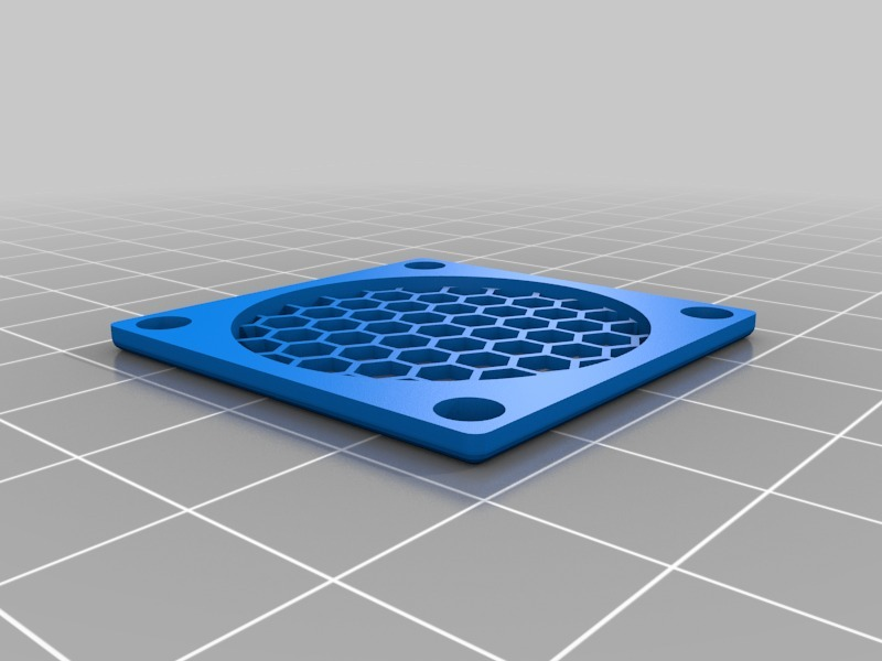 Free 3D file Raise3d 35mm fan guard (hex) 💂・3D print object to download ...