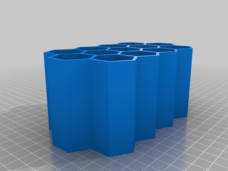 Free 3D file Parametric Honeycomb containers for makeup brushes・3D ...