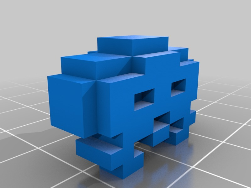 Free 3D file Space Invaders Pixel-Figures・3D printer design to download ...