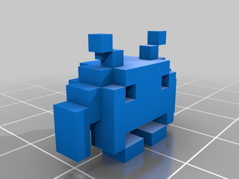 Free 3D file Space Invaders Pixel-Figures・3D printer design to download ...