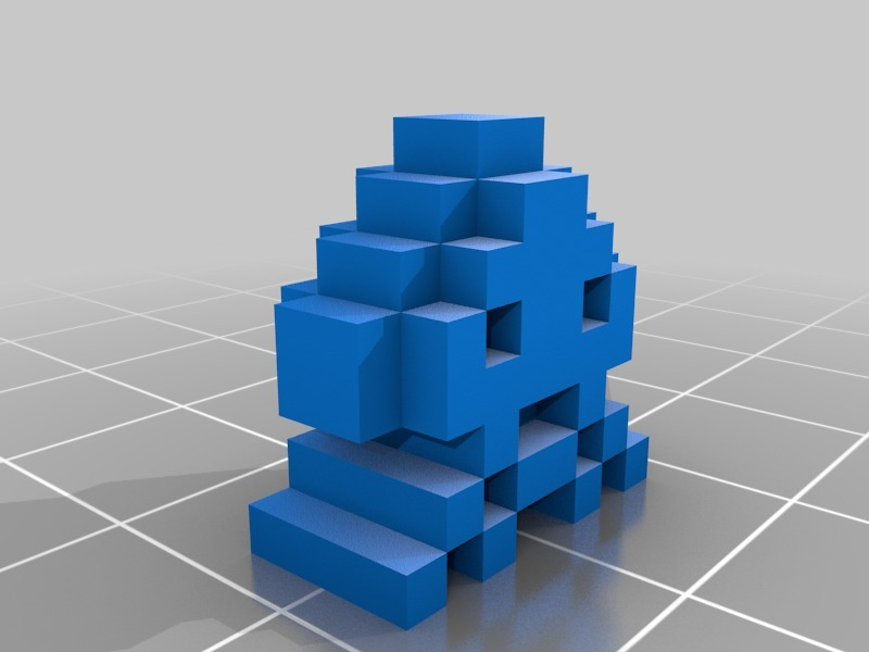 Free 3D file Space Invaders Pixel-Figures・3D printer design to download ...