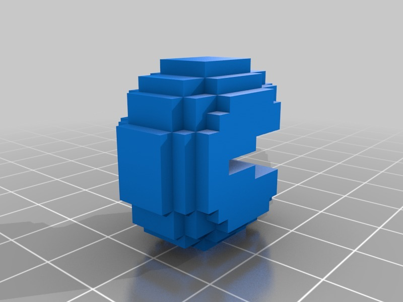 8 Bit Pacman Blue Ghost