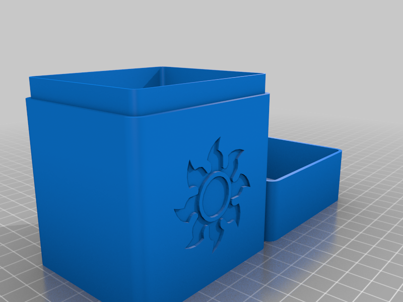 Free 3D file Customized MTG Deck Box (RED, WHITE)・3D print design to ...