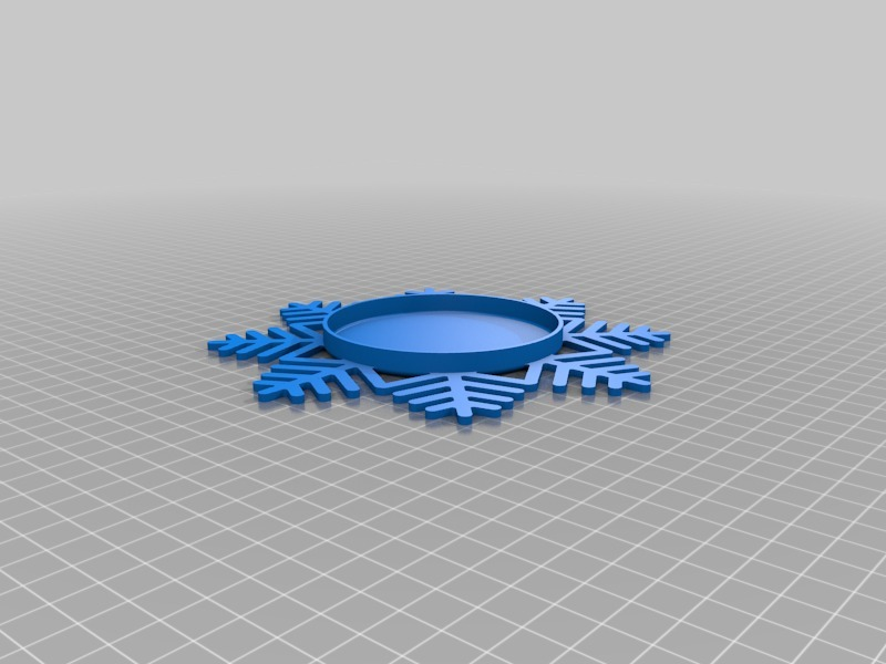 Free 3D file Snowflake Stand under the candle (IKEA) ️・3D printable ...