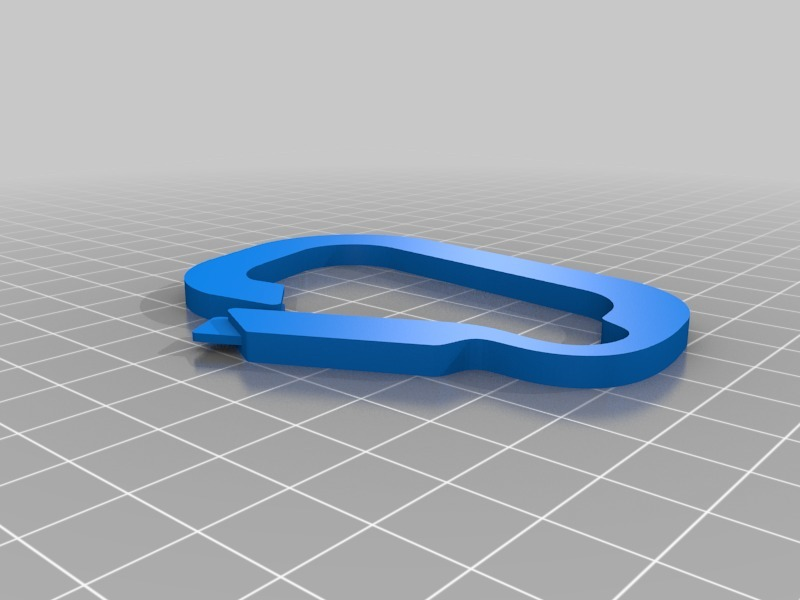 Free 3D file Flexible Carabiner・Template to download and 3D print・Cults