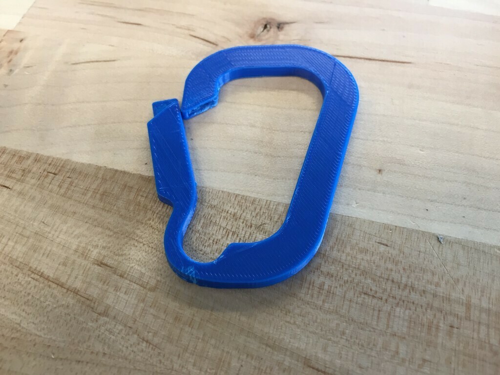 Free 3D file Flexible Carabiner・Template to download and 3D print・Cults