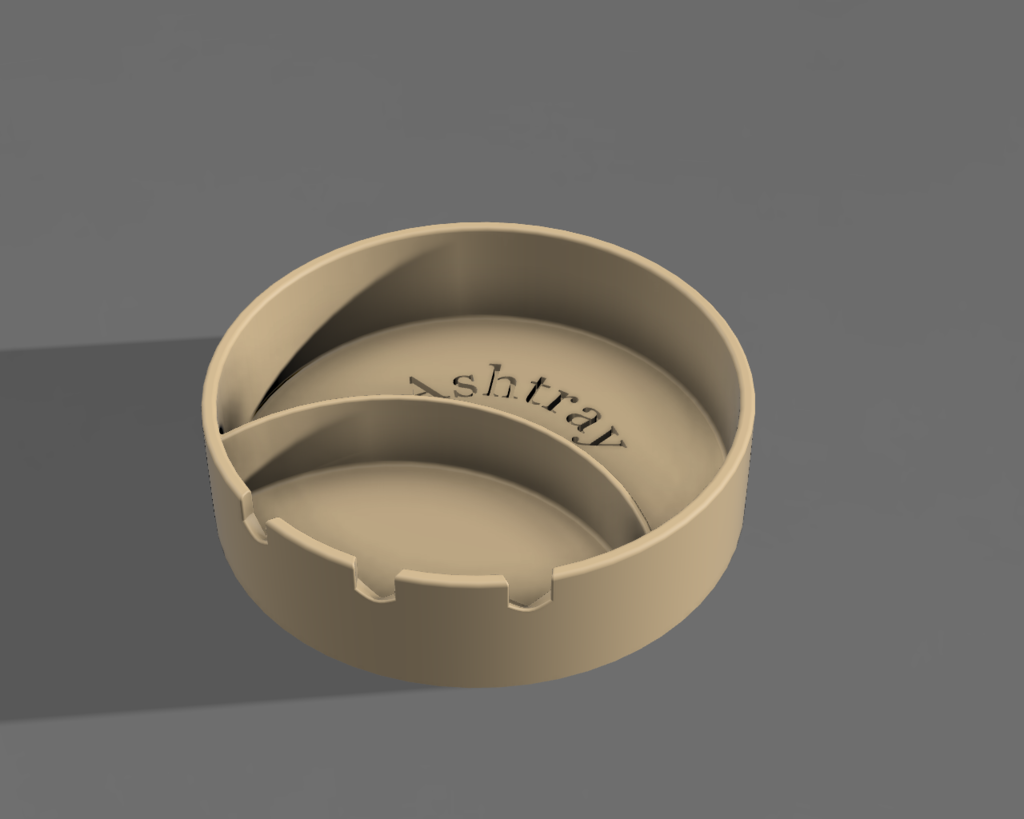 Free 3D file Ashtray・Object to download and to 3D print・Cults