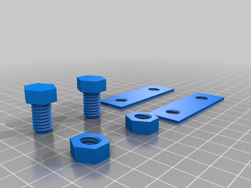 Free 3D file template bolt and plates・3D printable model to download・Cults