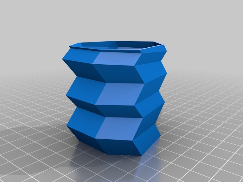 Free 3D file edgy pen holder 🖊️・3D printable object to download・Cults
