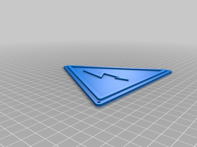 Free 3D file Warning sign Electrical voltage・3D printable model to ...