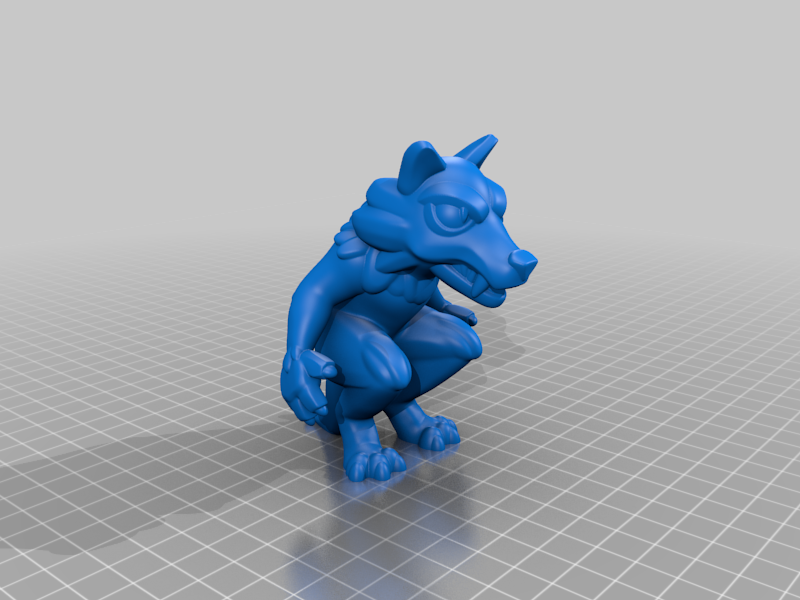 Free 3D file Mini Werewolf - Sculptember Model #4・3D print object to ...