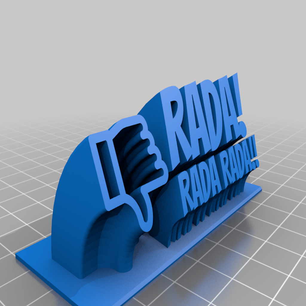 Free 3D file Rada Desk Name Plate・3D printable object to download・Cults