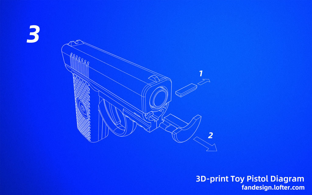 Free 3D file Toy Pistol 🔫・3D printer model to download・Cults