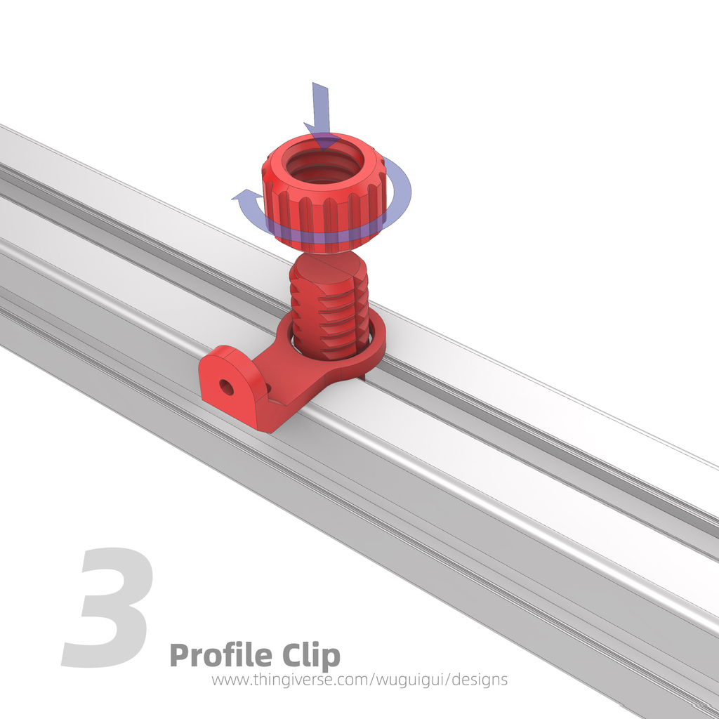Free 3D file Profile Clip 📦・3D printable model to download・Cults