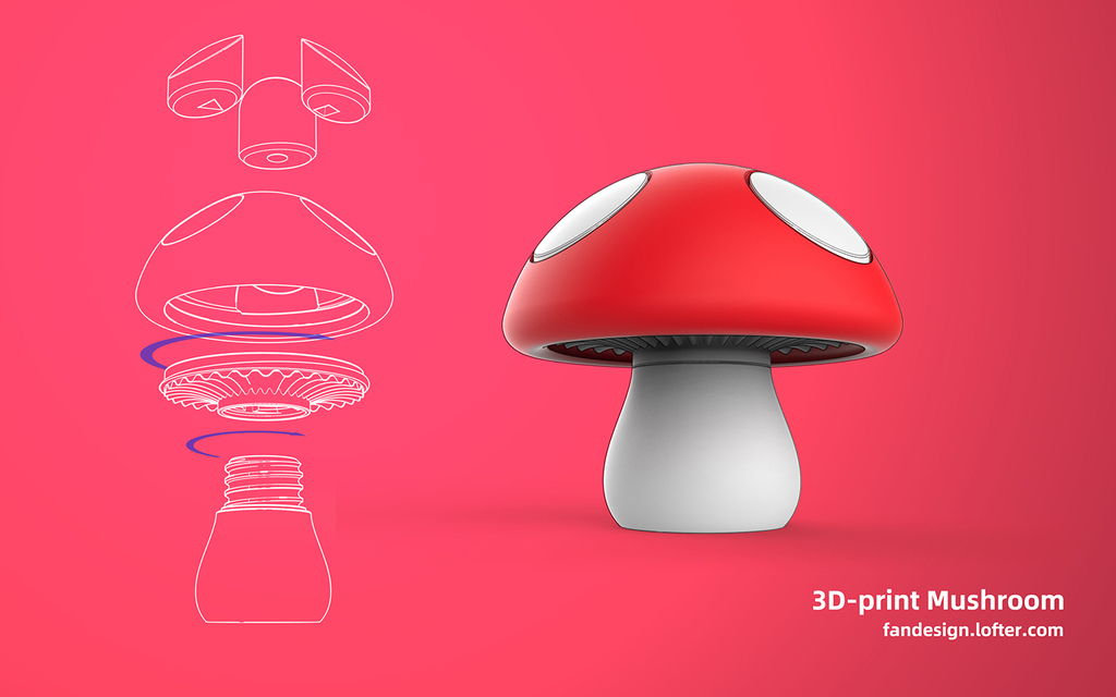 Free 3D file Mushroom 🍄・3D printing design to download・Cults