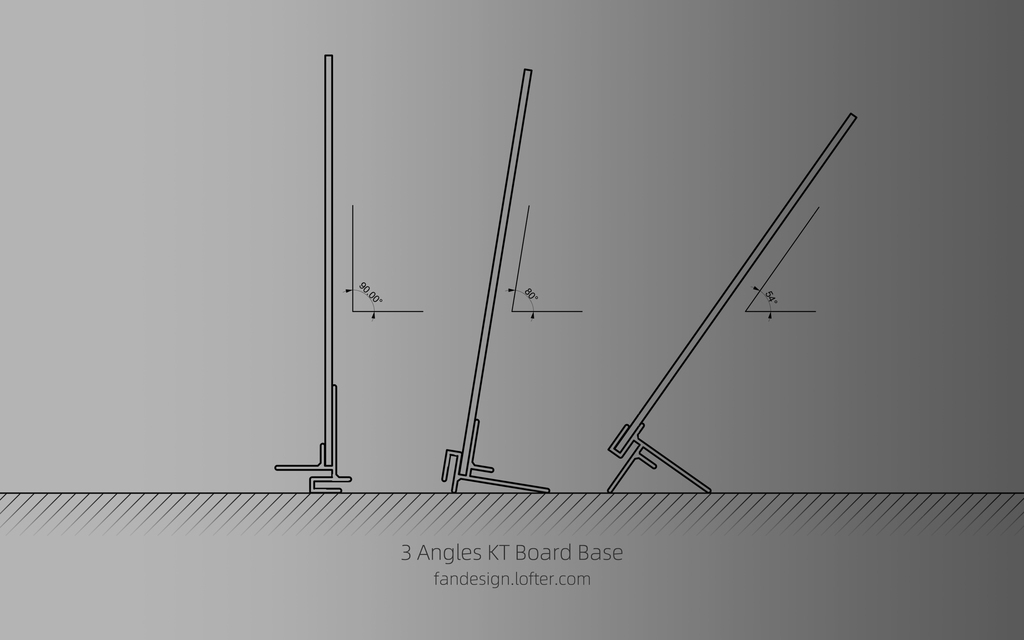 Free 3D file 3 Angles KT Board Base・3D print object to download・Cults