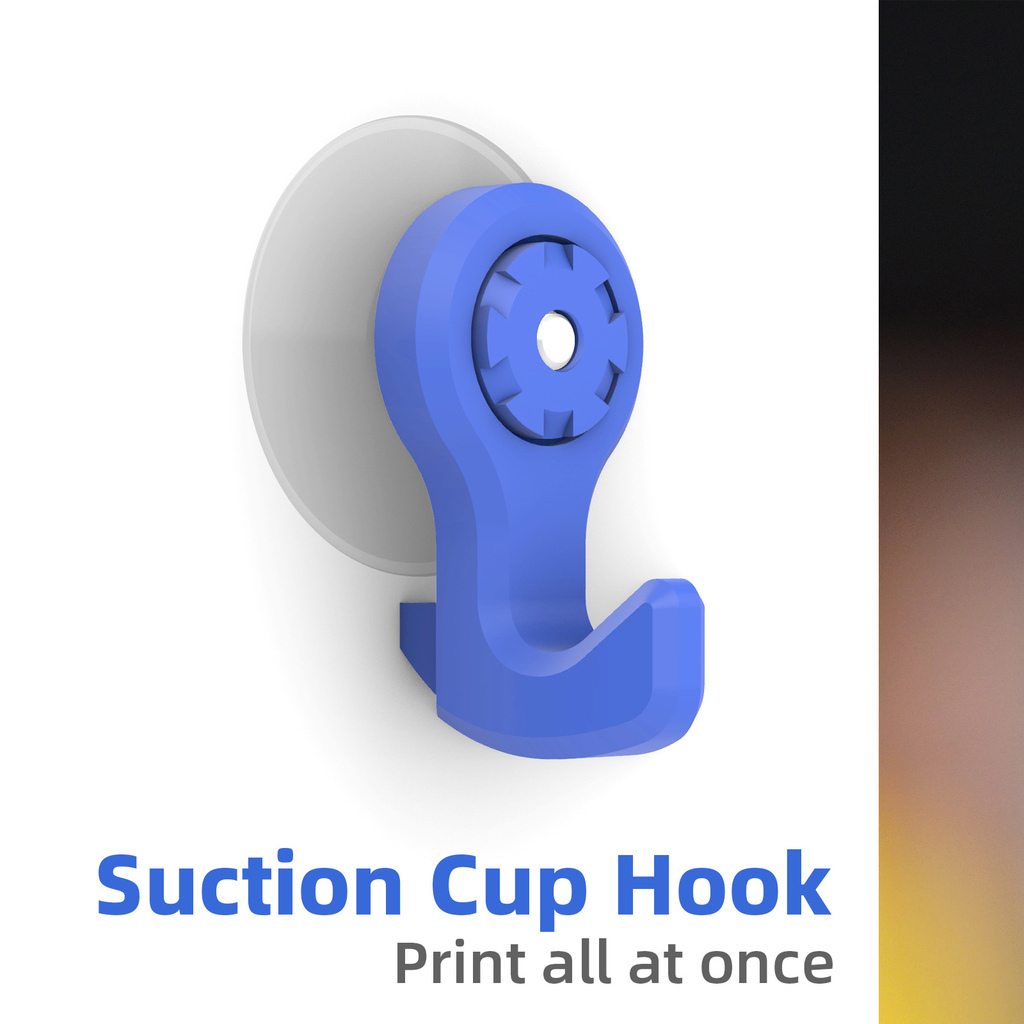 Free 3D file Suction Cup Hook・3D print design to download・Cults