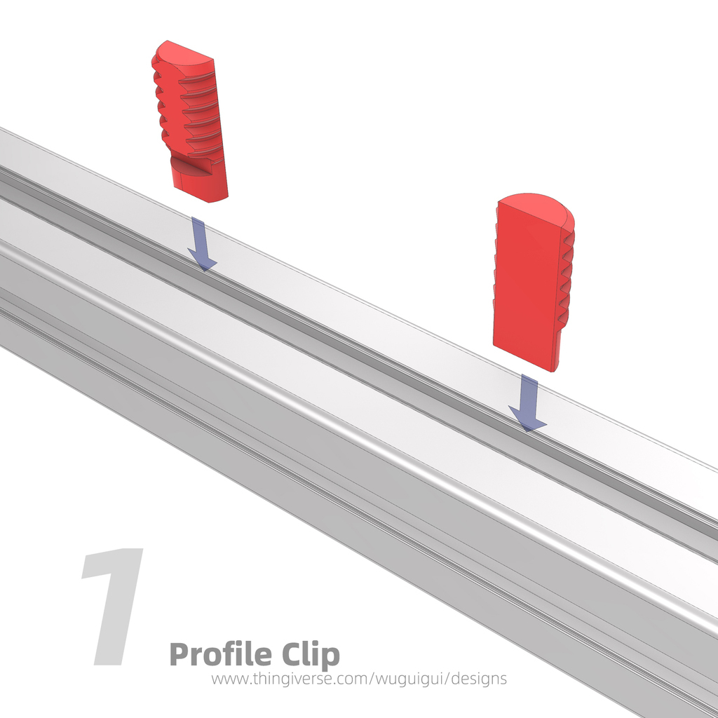 Free 3D file Profile Clip 📦・3D printable model to download・Cults