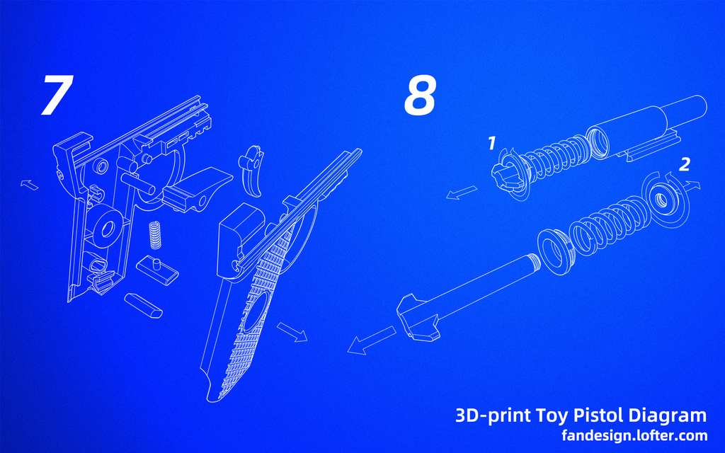Free 3D file Toy Pistol 🔫・3D printer model to download・Cults