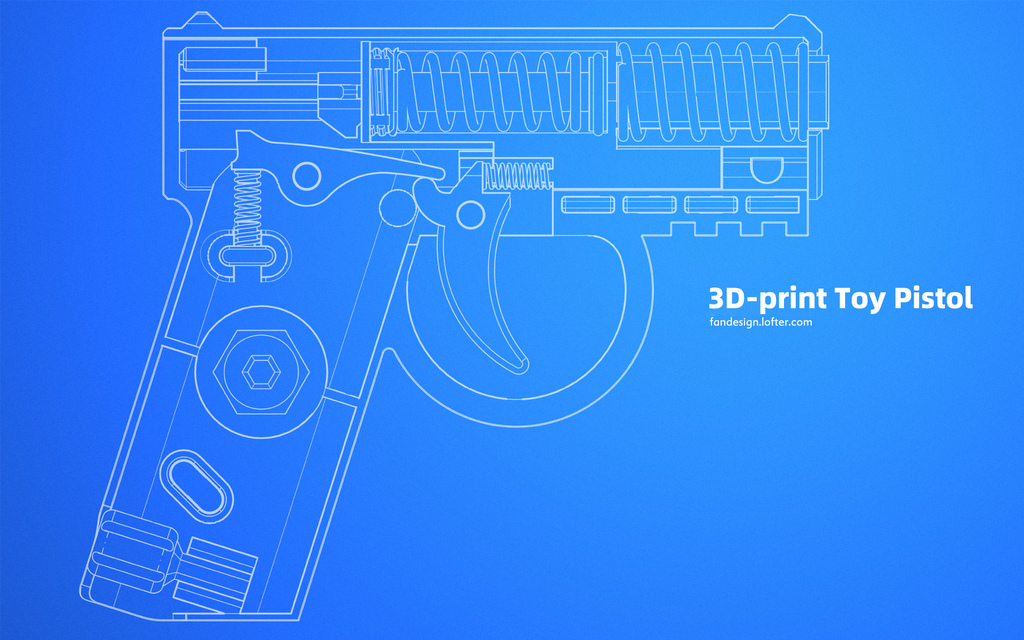 Free 3D file Toy Pistol 🔫・3D printer model to download・Cults