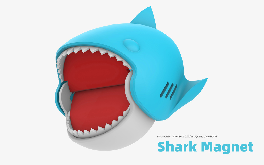Archivo 3D gratis Imán de tiburón 🏢・Modelo para descargar y imprimir en ...