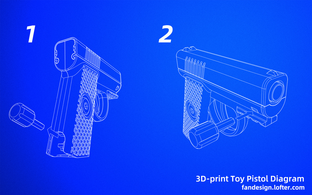 Free 3D file Toy Pistol 🔫・3D printer model to download・Cults