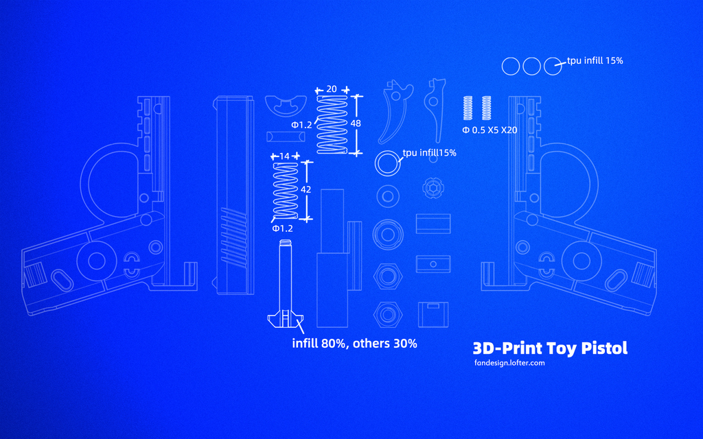 Free 3D file Toy Pistol 🔫・3D printer model to download・Cults