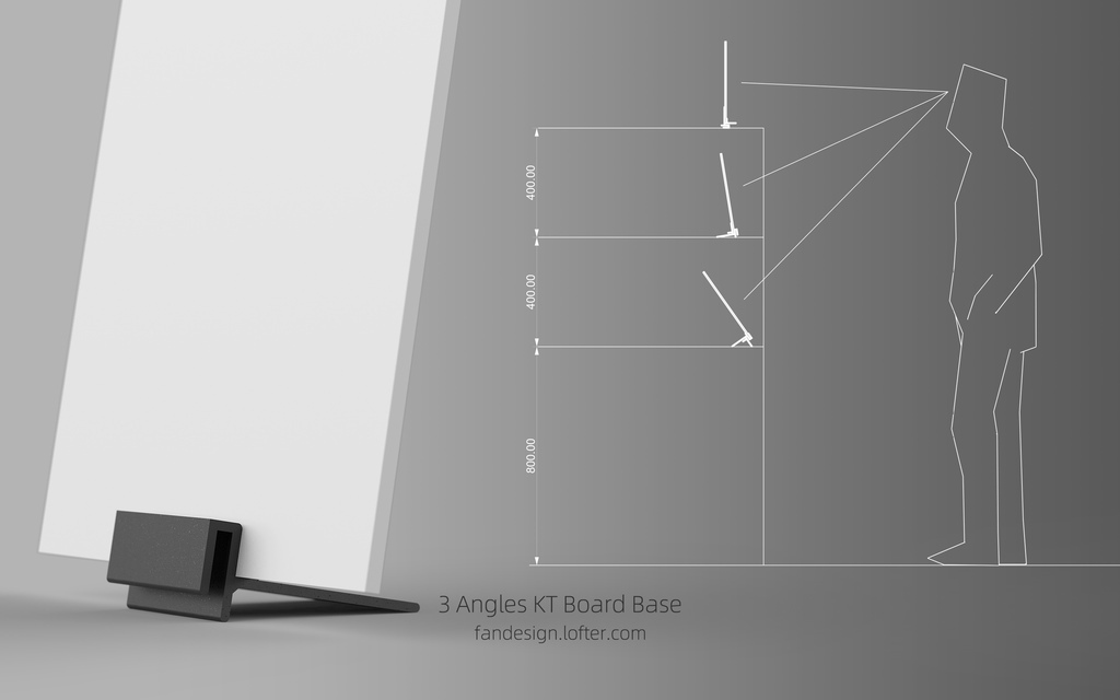 Free 3D file 3 Angles KT Board Base・3D print object to download・Cults