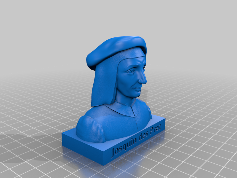 Archivo 3D gratis Josquin des Prez Statue 👥・Objeto de impresión 3D para ...