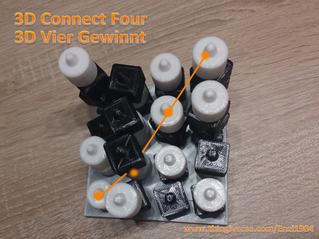 Fichier 3D gratuit 3D Connect Four boardgame / Jeu de plateau 3D à ...