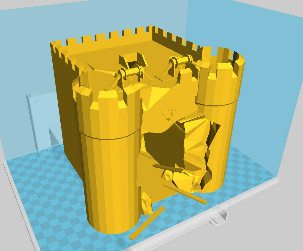 Free 3D file Stronghold - Gatehouse large destroyed・3D printer design ...
