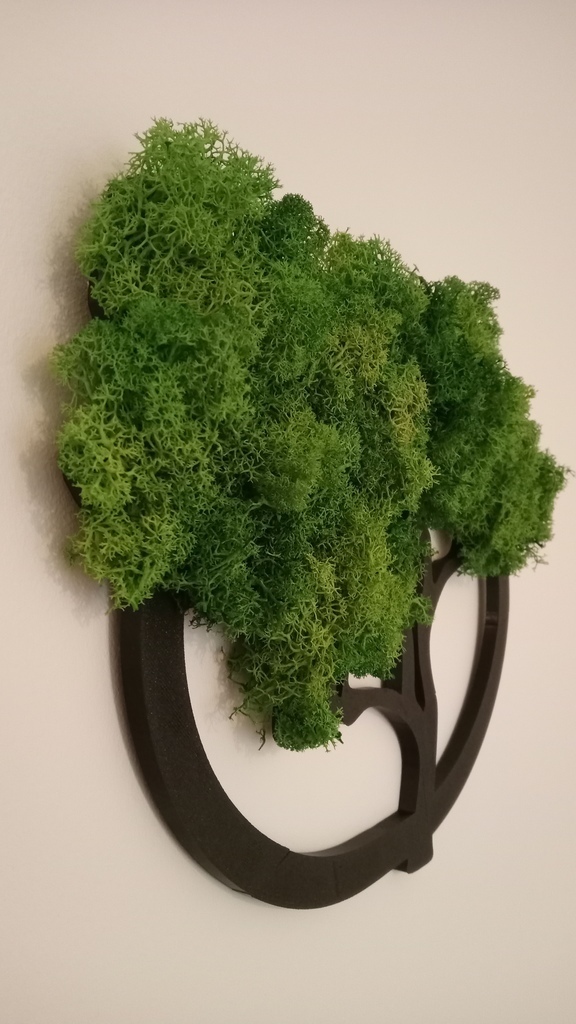 Free STL file Tree with moss for wall 🌳・Design to download and 3D print ...