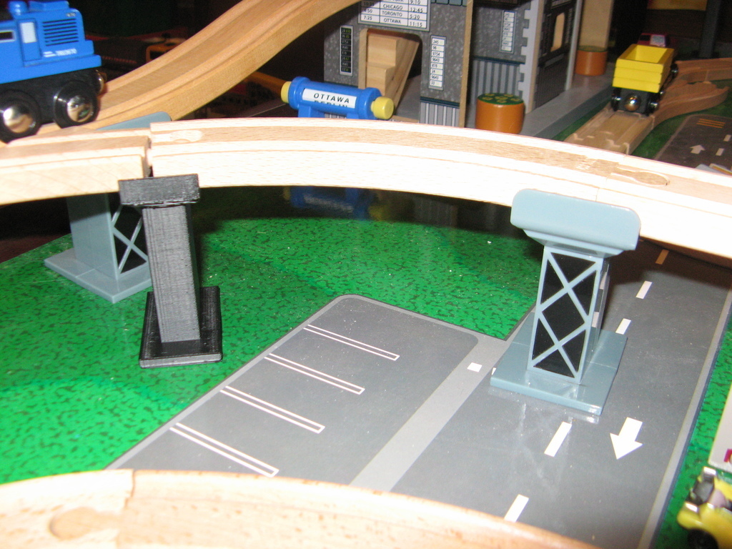 Free 3D file Wooden Train Track Support・Object to download and to 3D ...