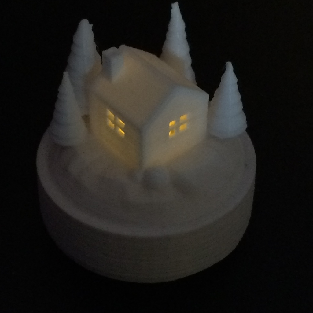 Free 3D file Tea Light Scene - 01 🫖・3D printable object to download・Cults