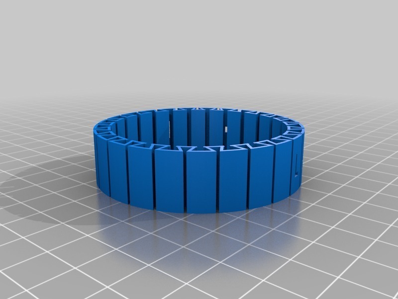 Free 3D file Leila flexible name bracelet 💫・3D printer design to ...