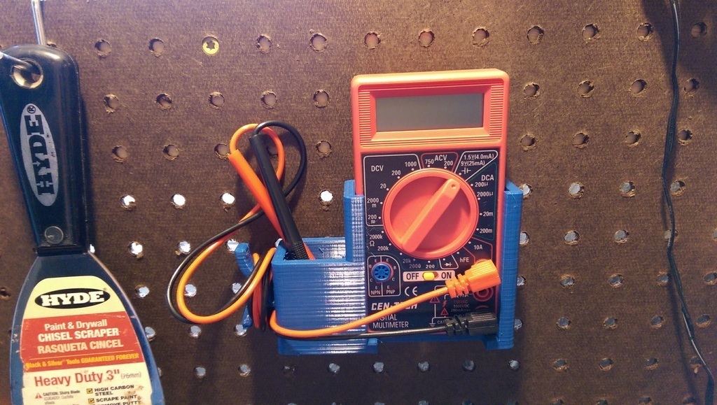 Free 3D file Pegboard Multimeter Holder Harbour Freight・3D printing ...