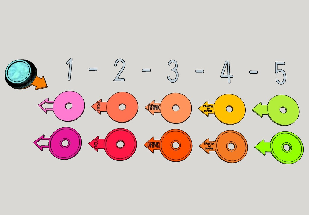 Free 3D file Random Selection Spinner | Truth or Dare | Drinking Game ...